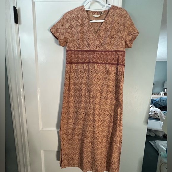 J. Jill | Dresses | Jjill Boho Style Linen Cotton Blend Maxi Dress ...